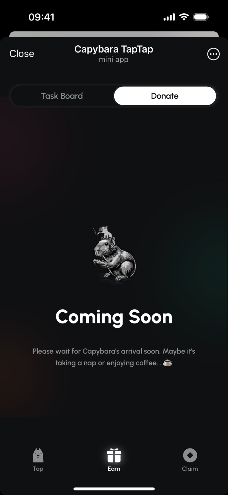 Capybara TapTap Performance - P2E Games Dapps Marketplace | DYOR.io