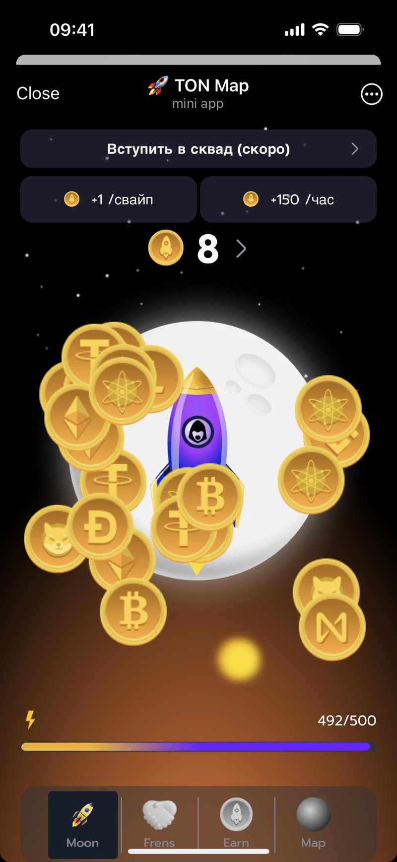 TON Map Performance - P2E Games Dapps Marketplace | DYOR.io